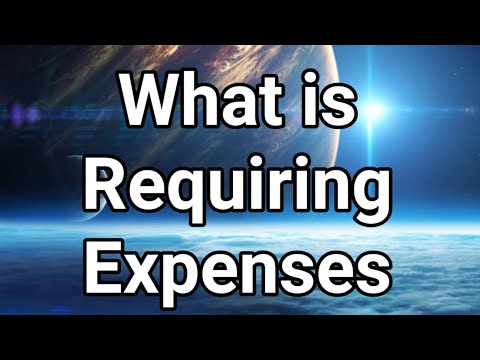 What is Requiring Expenses. Urdu/ English