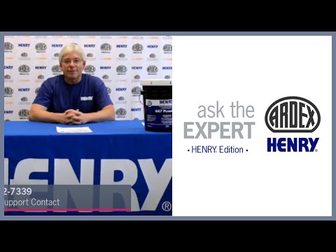 ARDEX Ask the Expert - HENRY® New Product Edition