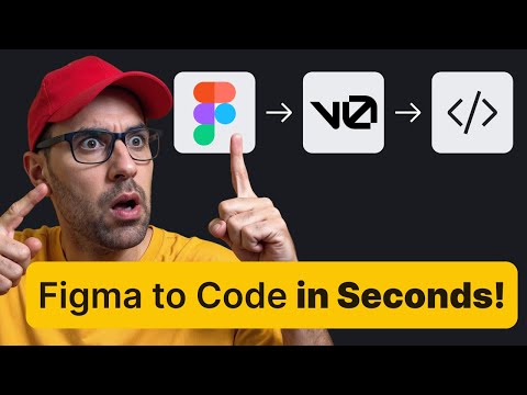 Figma to React Code in Seconds : Convert Designs to Code with AI & V0!