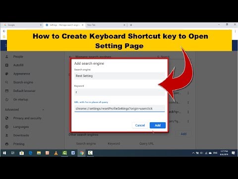 How to Create a Keyboard Shortcut to Open Particular Chrome Setting Page in Windows