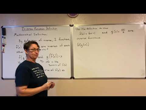 Definition of an Inverse Function