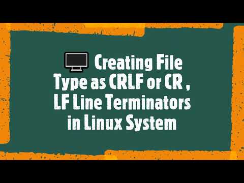 ✔️ Creating File Type as CRLF or CR , LF Line Terminators 👩🏻💻