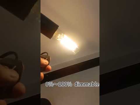 How is the A19/A60 light bulb dimmable from 0~100% ?