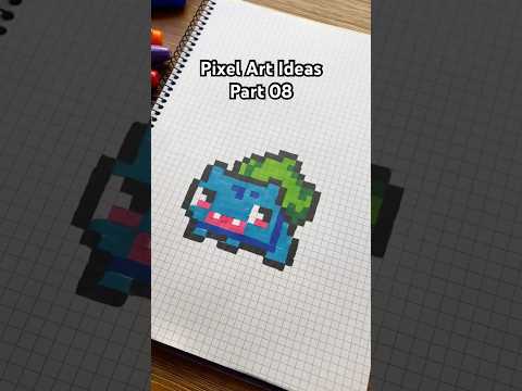 Bulbasaur Pixel Art Ideas Part 08 #art #pixelart #pokemon #bulbasaur
