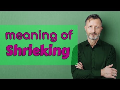 Shrieking | Definition of shrieking 📖