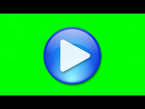 Video Play Icon Green Screen