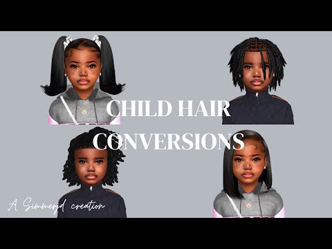 Sims 4 Kids Hair CC | Sims 4 Kid CC | Sims 4 CC | Sims 4 Hair CC | Sims 4 Urban Hairs | The Sims 4