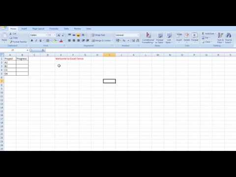 Lesson 2 - Creating Drop Down List and Color Code in excel