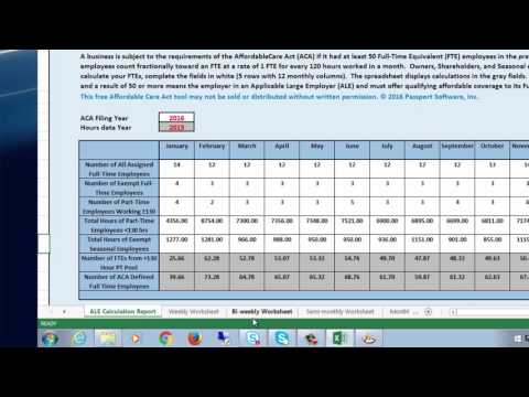 Free Affordable Care Act Tools by Passport Software, Inc. - 847-729-7900