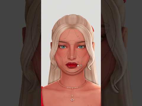 giving my sim the PERFECT face 🪞| the sims 4 #sims #thesims4 #sims4 #shorts