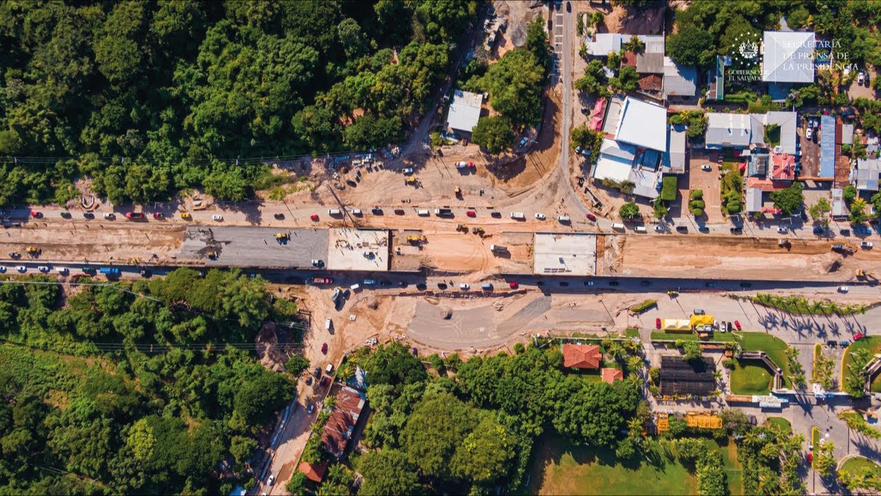 GOES advances in the construction of the Comalapa Highway overpass