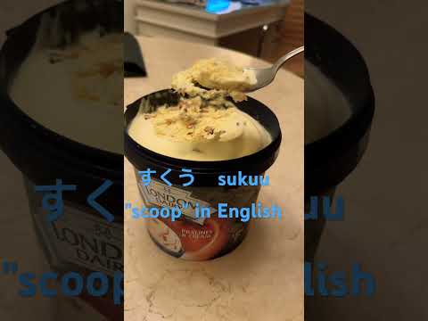 learn japanese in 10 seconds すくう#shorts #japanese #vocabulary #english #icecream #pronunciation
