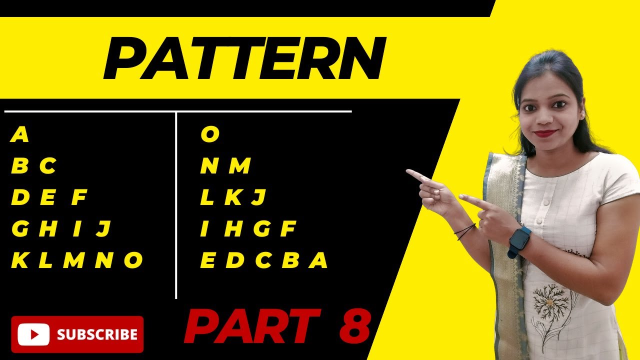 Pattern in java | Triangle  pattern | ASCII Pattern | Pattern by using nested loop | Pattern Part 8