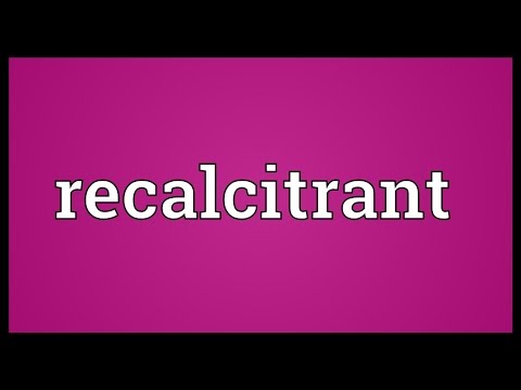 Recalcitrant Meaning