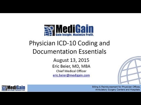 MediGain Clients ICD 10 Coding and Documentation Essentials 8 13 15