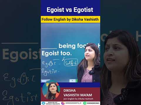 Egoist vs Egotist #shorts #competitiveexams #ssc #defence #english #concept #vocabulary #rules