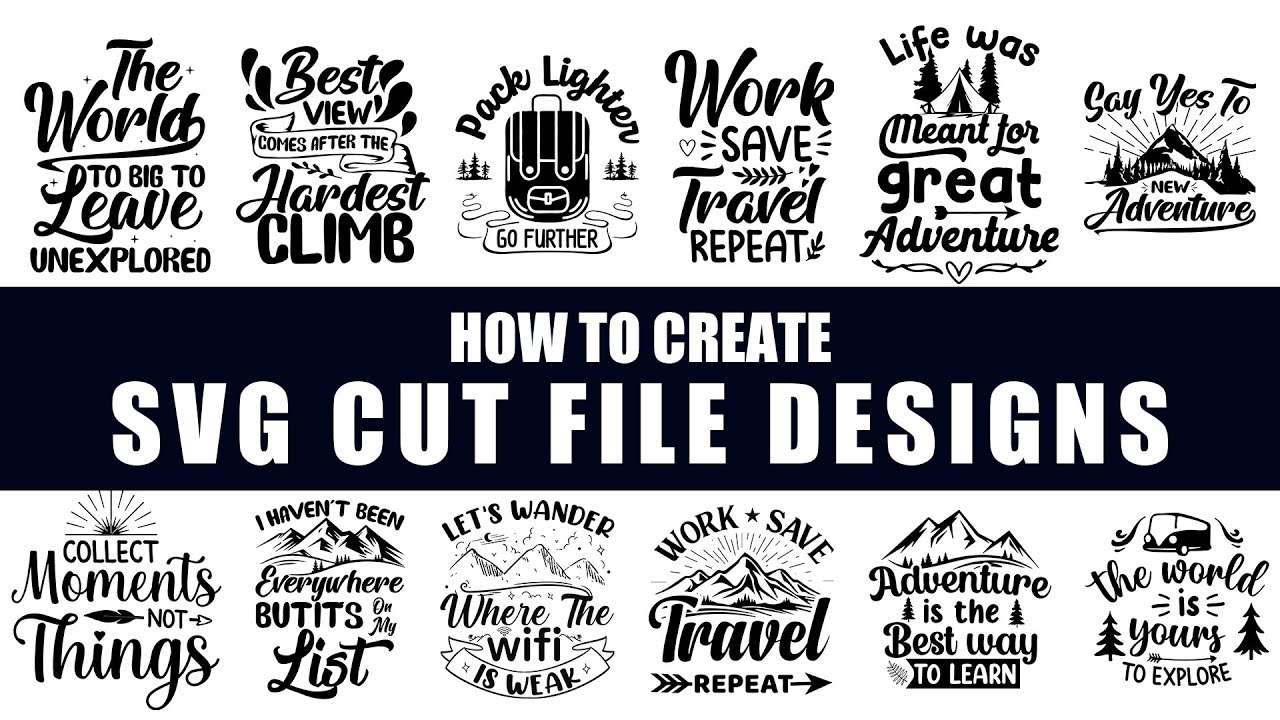 Typography T Shirt Design in Illustrator - Create SVG Cut File Designs