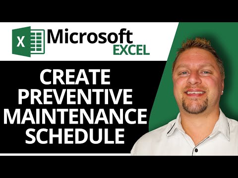 How to create preventive maintenance schedule in Excel | Excel Tutorial 2025