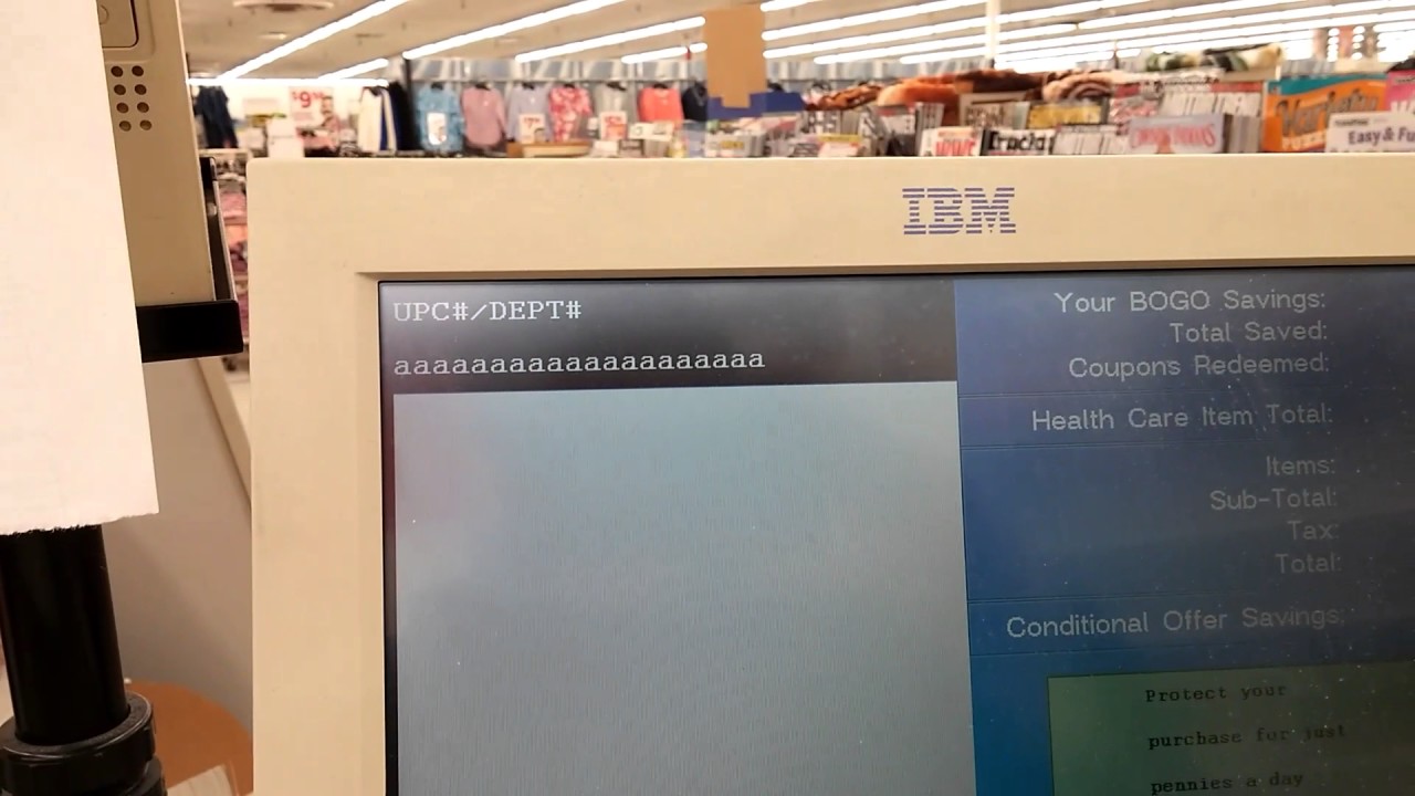 How to crash a register at a Kmart in one easy step