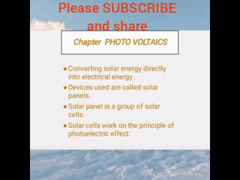 what is photovoltaics?