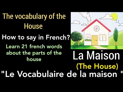 La Maison | The House | French Word ' Maison ' Vocabulary with English meanings
