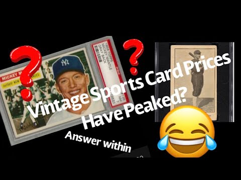 Have Vintage Baseball Card Values Peaked? A Scientific Evaluation