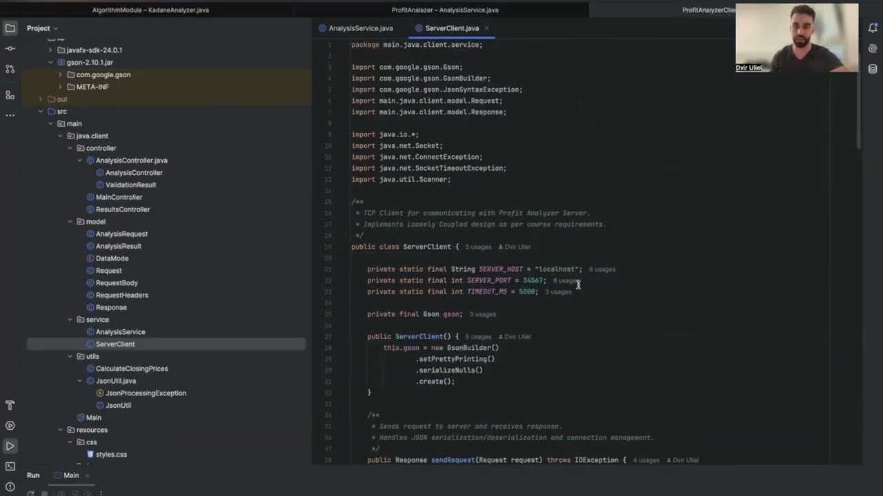 Advanced Java Demo Video