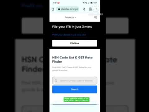 HSN gst codes search in Google #hsn #gst