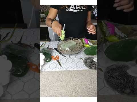 DIY Centerpiece Artificial Orchid