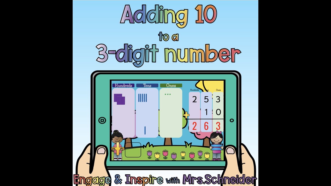 Adding 10 to a 3-digit number Boom Cards!