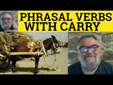 🔵 Phrasal Verbs with Carry -Carry Forward Carry Off Carry On With Carry Out Carry Over Carry Through