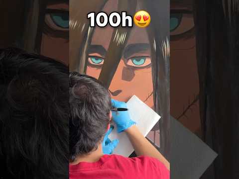 1 hour vs 100 hour Eren PAINTING…