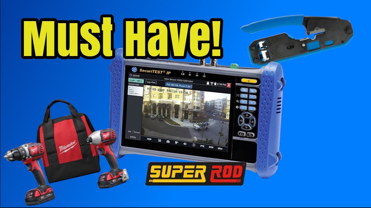 Tools you NEED to install CCTV  - What we use to professionally install security systems @SuperRodUK