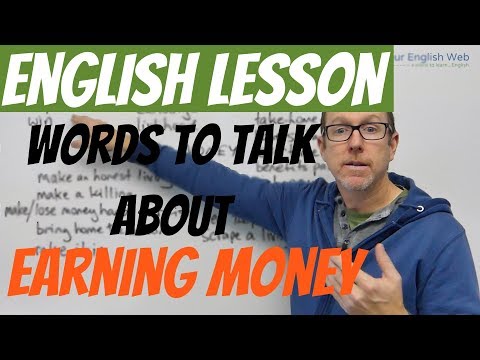 🇦🇺 English lesson - Words to speak about EARNING MONEY 💰