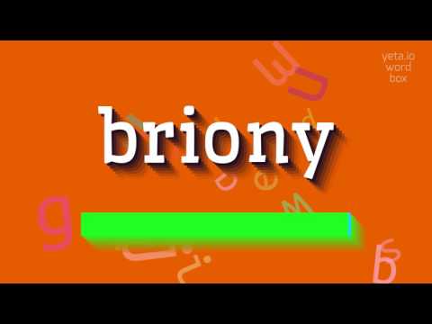How to say "briony"! (High Quality Voices)