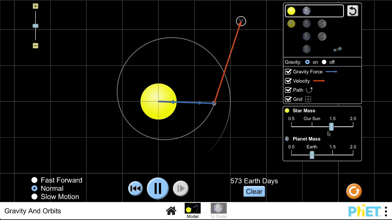 PhET Lab - Gravity and Orbits