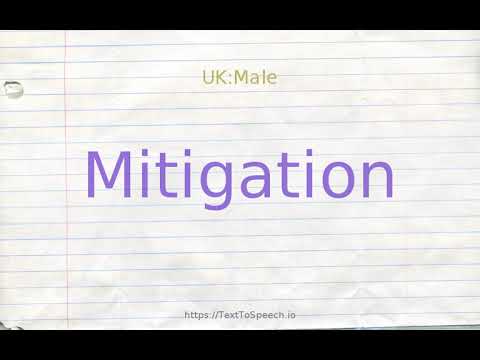 How to pronounce mitigation