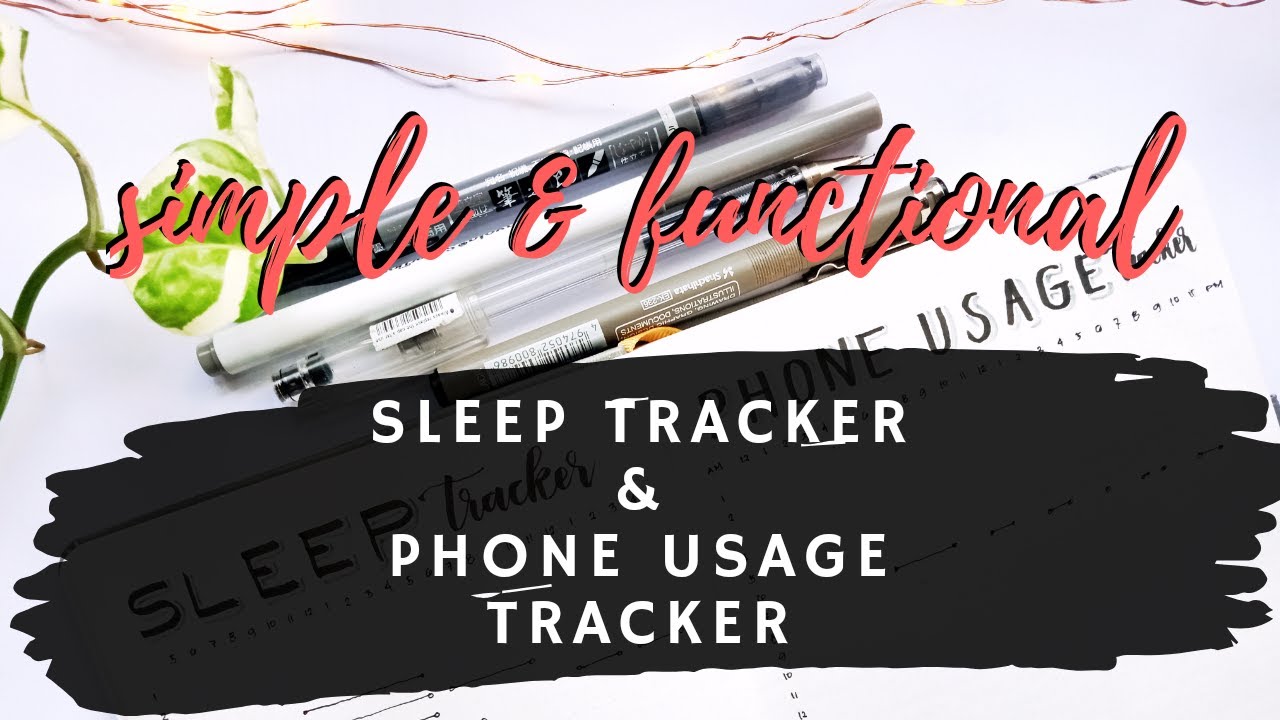 Sleep Tracker | Phone Usage Tracker | Bullet Journal Setup