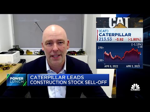 Caterpillar sees big losses in construction stock sell-off