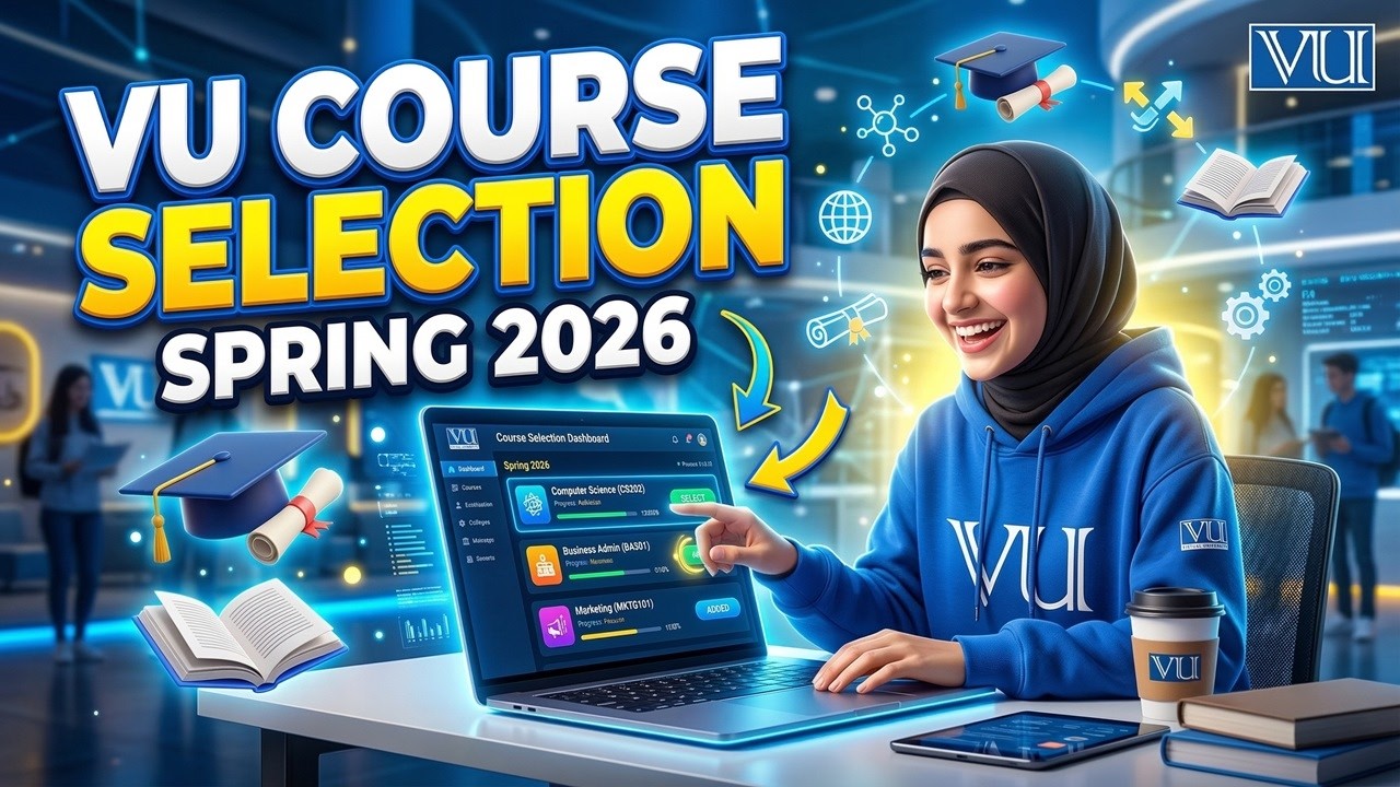 Virtual University Course Selection Spring 2026 | Complete Guide | VU LMS Course Selection Method