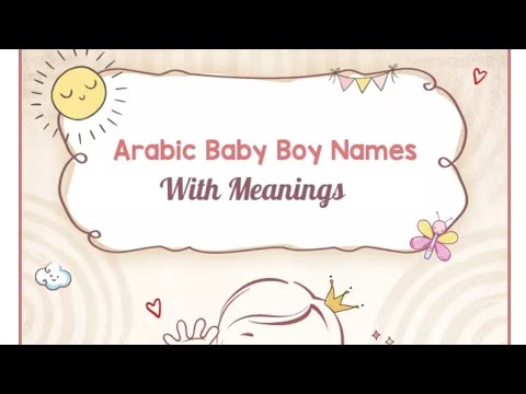Meaningful Muslim Baby Boy Names Starting With Letter 'A' #baby