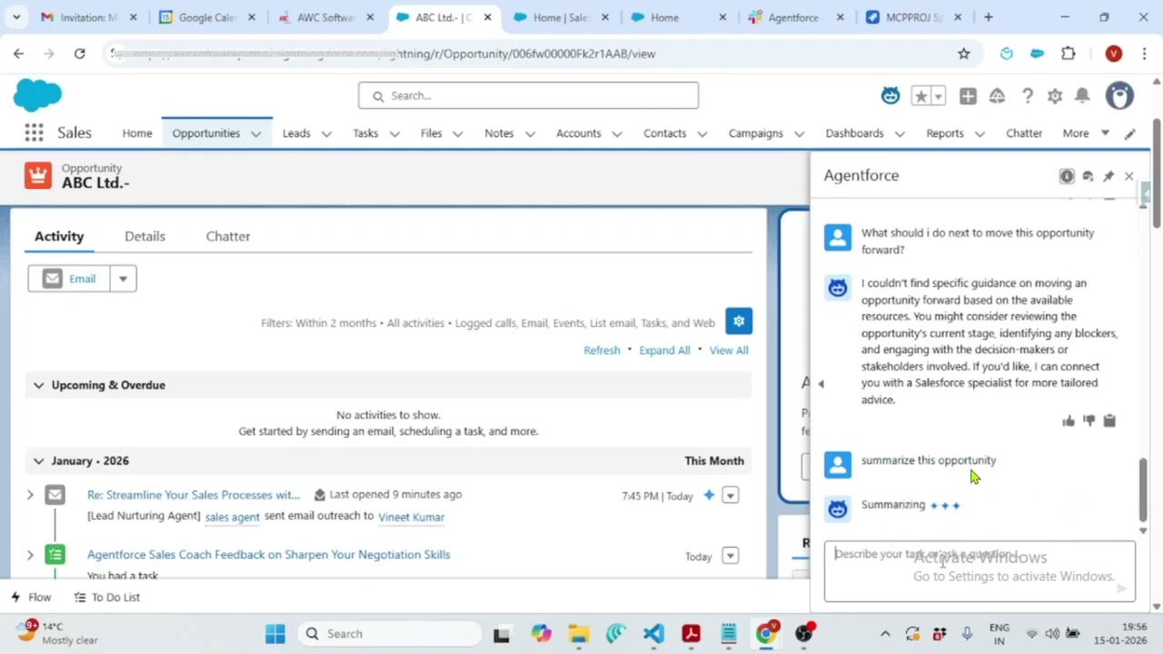 AI Copilot in Action 🚀 | Agentforce Demo Inside Salesforce