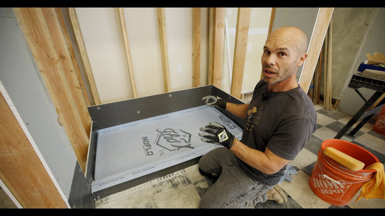 ELIMINATE Potental LEAK POINTS in Your Shower Pan Waterproofing --- Membrane Fold Instead of Seams