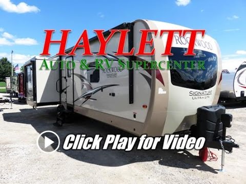(Sold) HaylettRV.com - 2017 Rockwood Signature Ultra Lite 8329SS Rear Living Room Travel Trailer