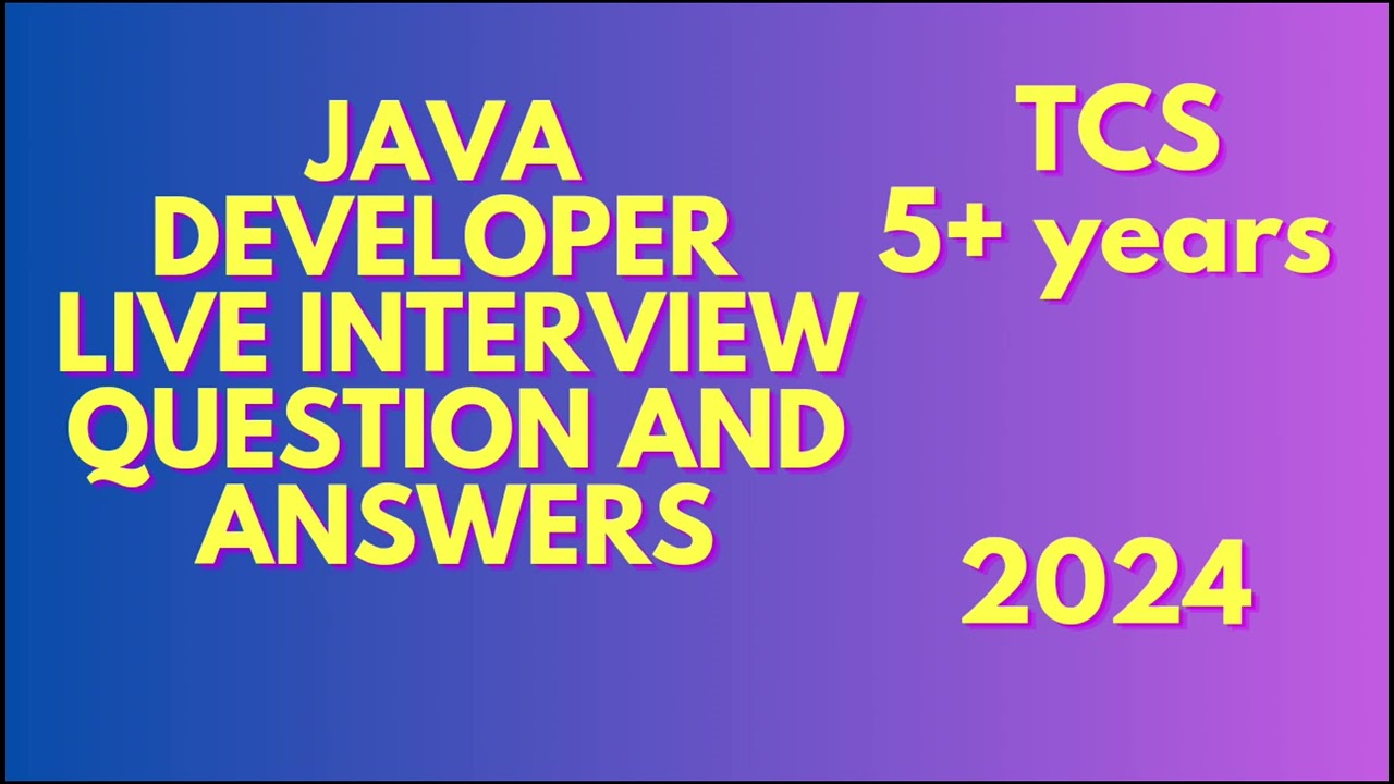 Java developer interview questions and answers. LIVE CALL RECORDING