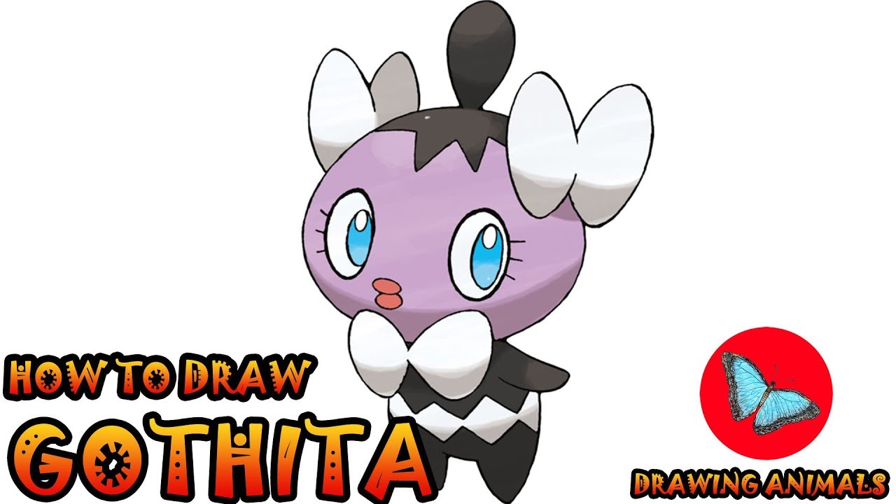 How To Draw Gothita Pokemon | Drawing Animals