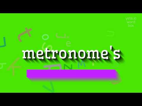 How to say "metronome's"! (High Quality Voices)
