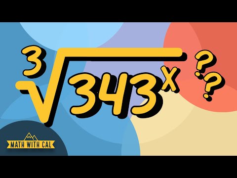 Evaluate Cube Root 343^x | Surds and Indices