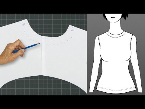 Drafting a Crew Neckline for Knits