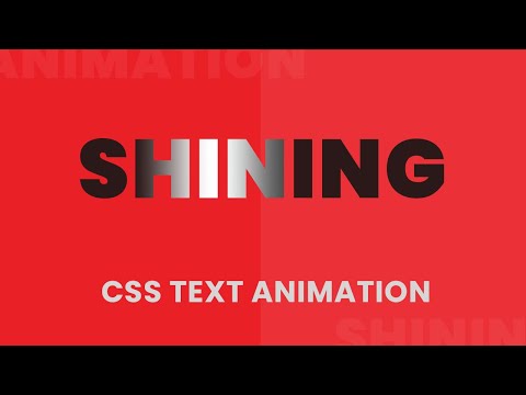 Shining Text Animation Effects in CSS | CSS Text Animation